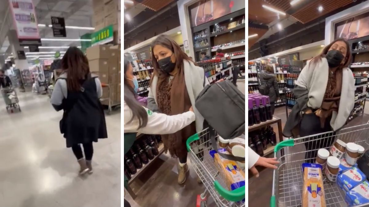 Mujer es sorprendida robando en un supermercado y así reaccionó — Pudahuel
