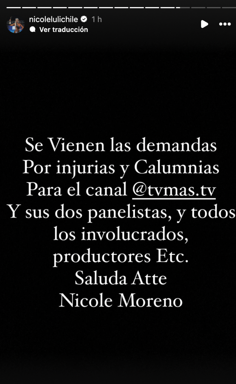 Se vienen demandas!»: Luli anuncia acciones legales contra canal de ...