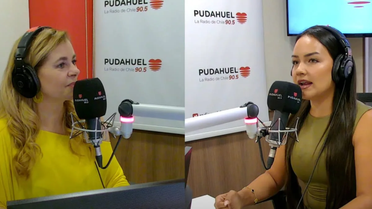 Alanys Lagos llegó a la radio de chile para presentar su nueva canción ...